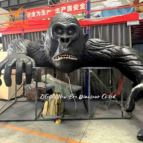 Quality Custom Colors Robotic Lifesize Animatronic Animal Chimpanzee For Themed Park for sale