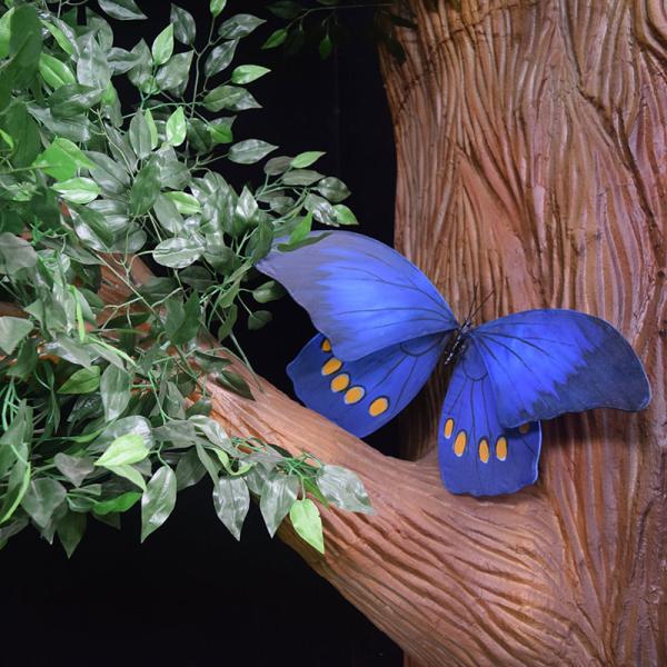 Quality Realistic Robot Life Size Butterfly Animatronic Infrared Sensor Control For for sale