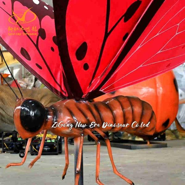 Quality Customized Size Animatronic Insect Large Animatronic Butterfly Model For Wetland for sale
