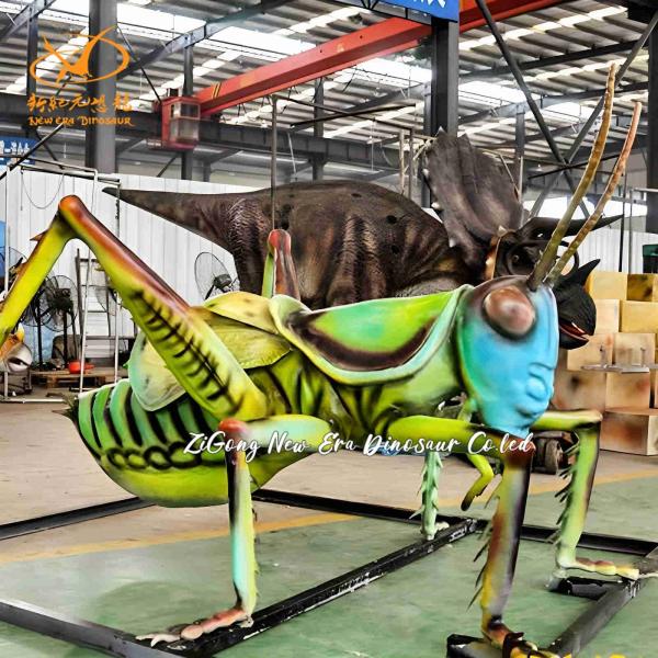 Quality Animated Giant Size Animatronic Insect Model Theme Park Animatronic Mantis for sale
