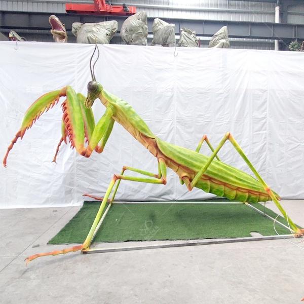 Quality Animated Giant Size Animatronic Insect Model Theme Park Animatronic Mantis for sale