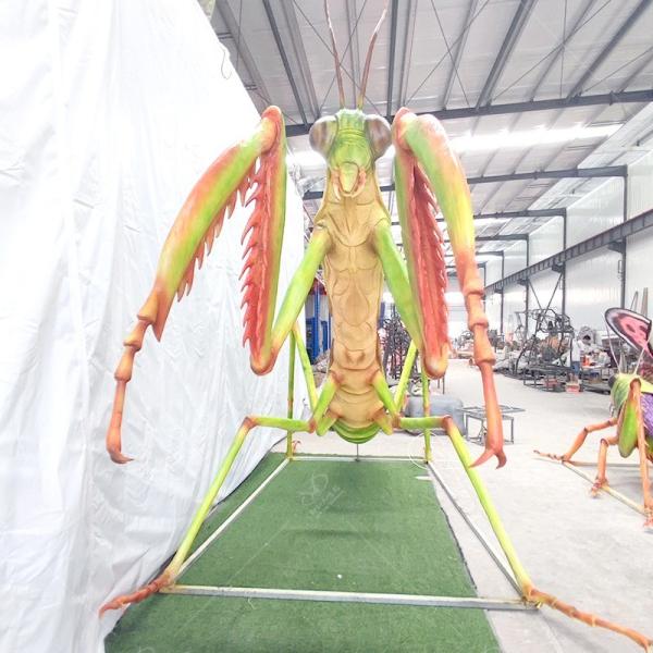 Quality Animated Giant Size Animatronic Insect Model Theme Park Animatronic Mantis for sale
