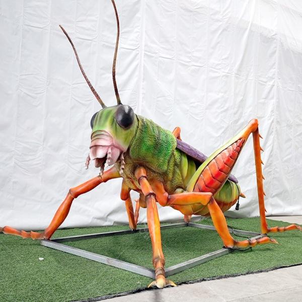 Quality Highly Realistic Animated Animatronic Mantis Artificial Insect For Amusement for sale
