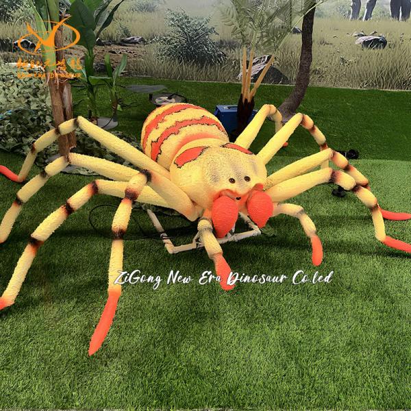Quality Horrible Simulated Giant Animatronic Spider For Zoo Park And Educational Events for sale