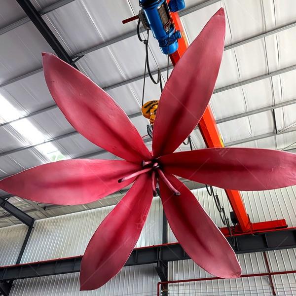 Quality Theme Park Animatronic Plant Flower Model Waterproof Anti Rust Customized Color for sale