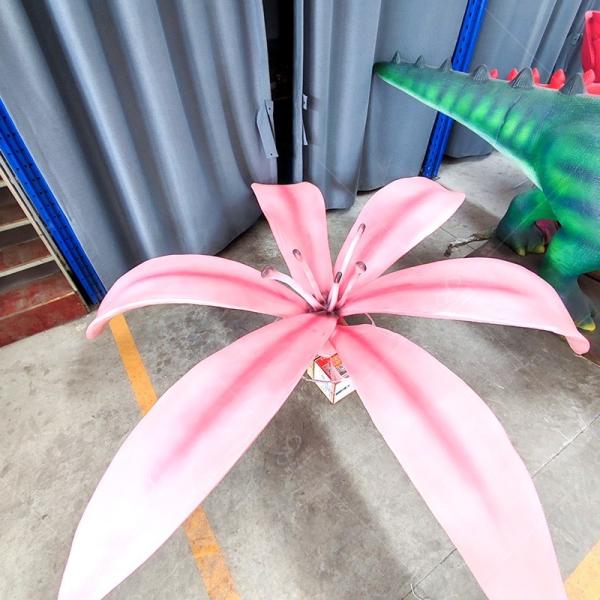 Quality Theme Park Animatronic Plant Flower Model Waterproof Anti Rust Customized Color for sale