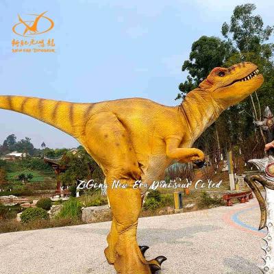 Cina Costume da dinosauro giallo reale 3-4m, telaio in acciaio, gomma siliconica in vendita