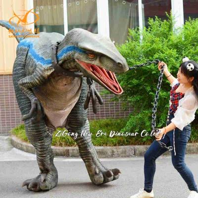 Cina Costume di dinosauro blu realistico per adulti Controllo umano 3-4m in vendita