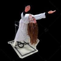 China Horror Experience Haunted Mansion Props Pneumatic Ghost Animatronic Dropping Corpse for sale