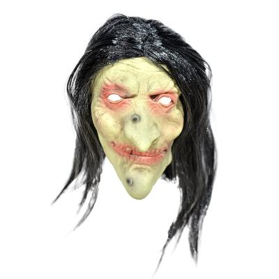 China Terror Scary Halloween Haunted Mansion Props Zombie Latex Ghostface Mask Adult Size for sale