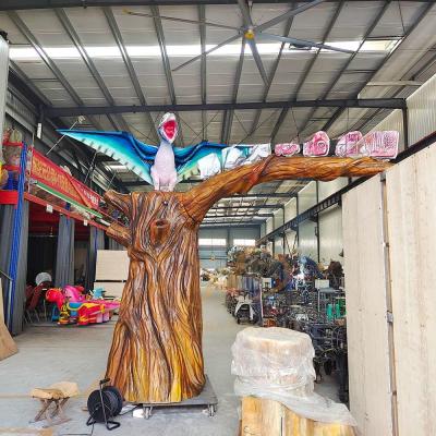 China Custom Animatronic Dinosaur Gate for Shopping Malls and Parks for sale