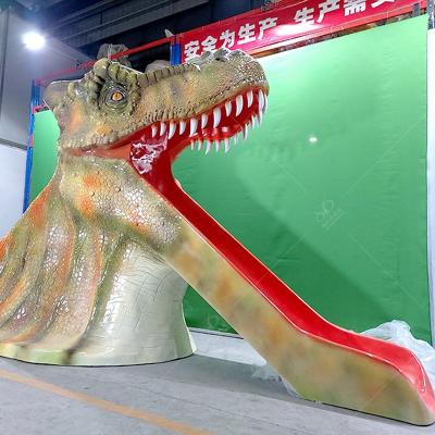 China Indoor Commercial Custom Animatronic Dinosaur Slide For Amusement Parks for sale