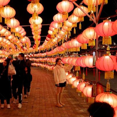 China Chinese Characters Decoration Lantern Arts Steel Frame Chinese New Year Lantern for sale