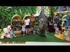 Costume di dinosauro blu realistico per adulti Controllo umano 3-4m