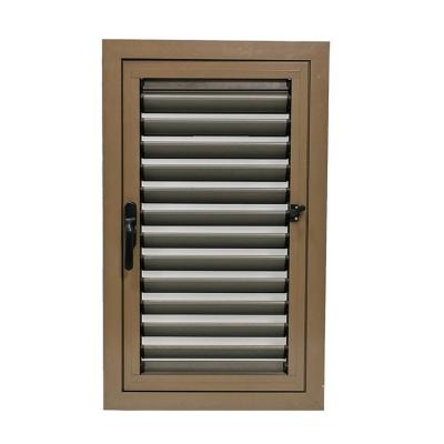 China Villa Louver Windows With Anodized Aluminum Frame And Fixed Blades For Residential for sale