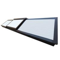 China Vertical Opening Aluminum Center Pivot Sloped Skylight Windproof 6063-T5 Thermal Break for sale