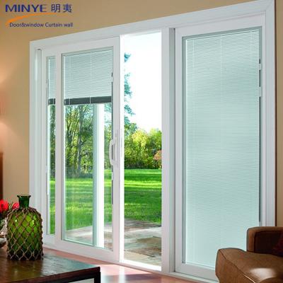 China Glass Door Type PVC/UPVC Double Glazed Sliding Doors for Bathroom and Kitchen Cabinet for sale