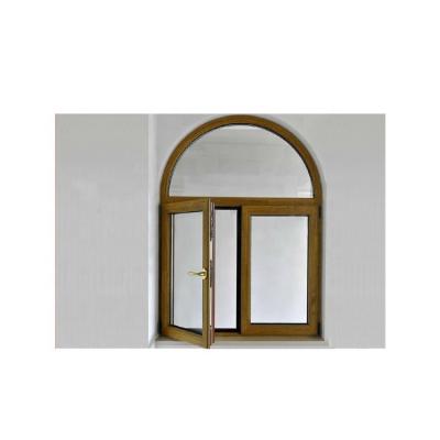 Chine Hardware Double vitrage haut courbé design PVC Double fenêtre oscillant ouverte fenêtre en PVC à vendre