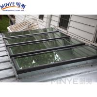 China Vertical Opening Aluminum Center Pivot Sloped Skylight Windproof 6063-T5 Thermal Break for sale