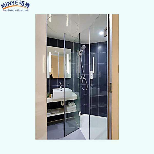 Quality Tempered Glass Frameless Sliding Shower Door with Steel Handle and Customized for sale