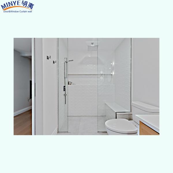 Quality Tempered Glass Frameless Sliding Shower Door with Steel Handle and Customized for sale