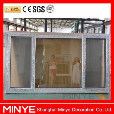 China Budgetvriendelijk plastic raam UPVC schuifvenster met horizontaal openingspatroon Te koop