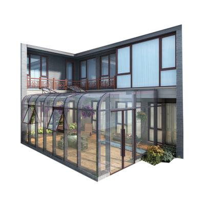 Cina Cornice di profilo in alluminio Sala giardino invernale con doppio vetro e triangolo taglio stampaggio in vendita