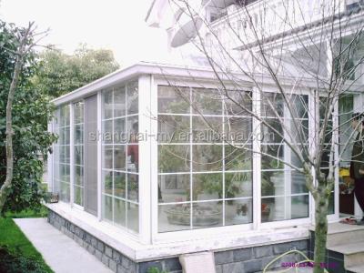 Cina Giardino invernale con tetto piatto in alluminio con camera solare a misura da Shanghai in vendita