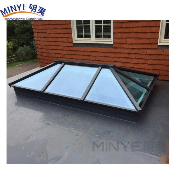Quality Roof Window Shade Hung Open POWDER COATED Aluminum Roof Skylight with 5MM 9A 5MM Glass for sale