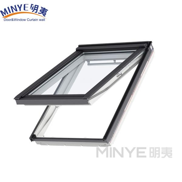 Quality Roof Window Shade Hung Open POWDER COATED Aluminum Roof Skylight with 5MM 9A 5MM for sale