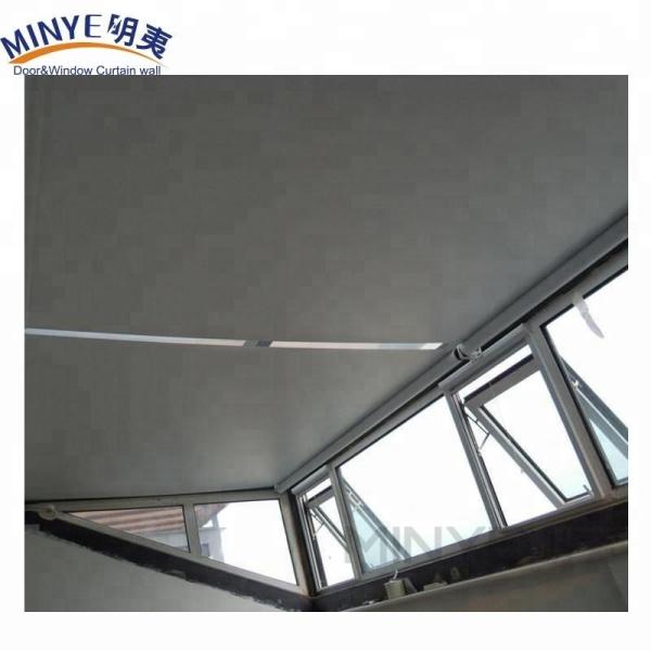 Quality 1.4mm Profile Thickness Waterproof Remote Control Aluminum Roof Windows Strong for sale