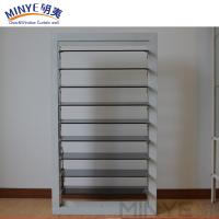 China Hand Adjustable Aluminum Frame Glass Roller Shutters 5mm 12A Double Tempered Glazing for sale