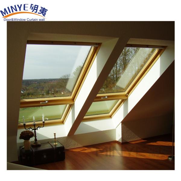 Quality Vertical Swing Roof Window Windproof Metal Roof Skylight for Aluminium Slope for sale