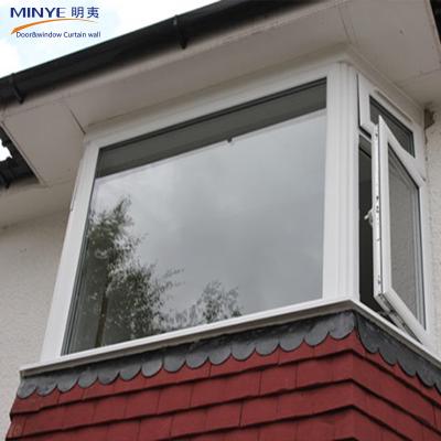 China Shanghai Rehau German PVC Window Design with EPDM Rubber Strip and Security Stay Hinge for sale