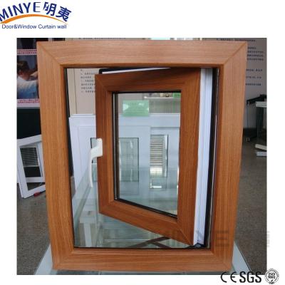 China Shanghai Rehau German PVC Window Design with EPDM Rubber Strip and Security Stay Hinge for sale