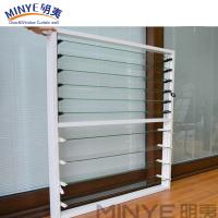 China Low-E Glass Electric Exterior Rolling Shutter Window 5mm+12A+5mm Horizontal Opening Pattern for sale