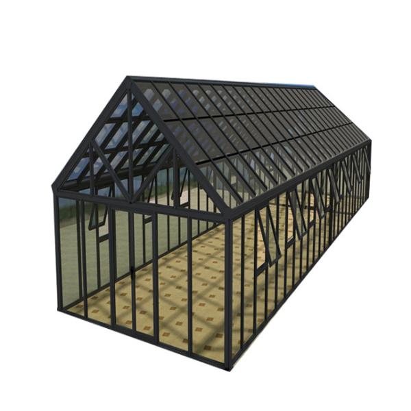 Quality Waterproof European Design Aluminum Glass Sunroom Panels Greenhouse for Hotel Garden for sale