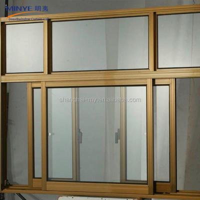 Cina Progettazione di finestre in vetro scorrevole per ufficio con rivestimento in alluminio e hardware top cinese in vendita