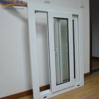 China UPVC Double Sliding Vertical Window Windproof Energy Saving 5mm 6A Glass for sale