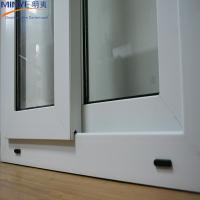 China UPVC Double Sliding Vertical Window Windproof Energy Saving 5mm 6A Glass for sale