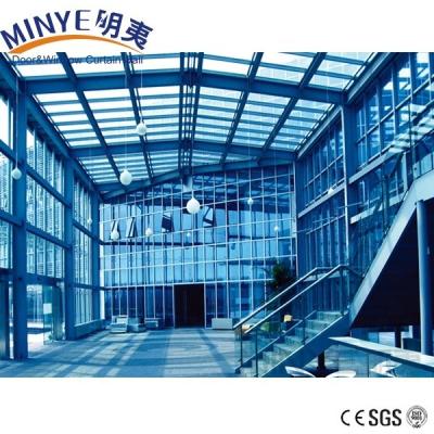 China Aluminum Ventilated Facade Structural Glass Curtain Walls for Customized Villa Design for sale