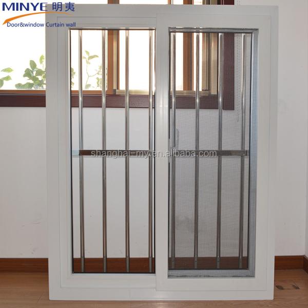 Quality Innovative Customized Colors Noise Killer PVC/UPVC Sliding Window with Grills for sale