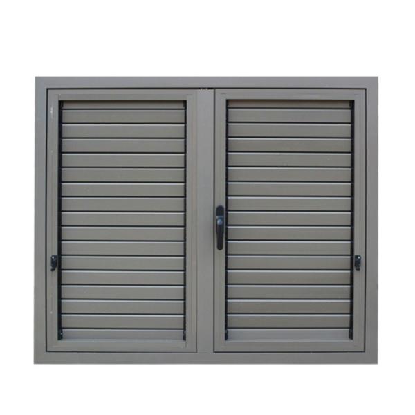 Quality Louver Handle Cranking Shutter with Aluminum Alloy Frame and Customized Colors for sale