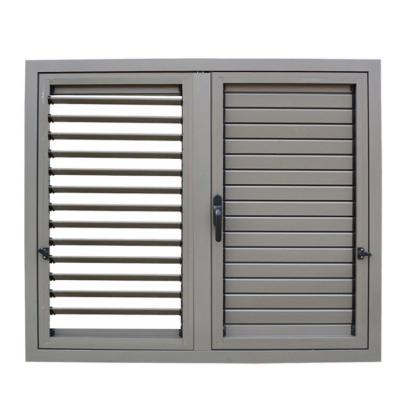 China Vertical Opening Long-lasting Performance Aluminum Casement Window With Handle Shutter for sale