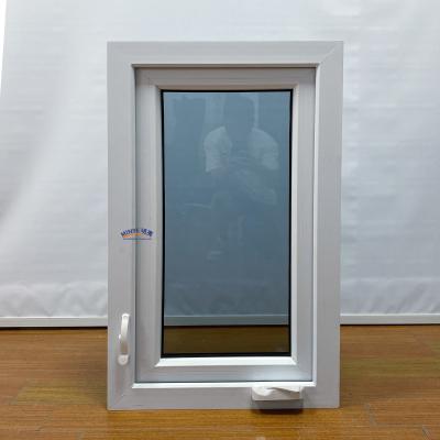 China Plastic Frame Double Pane Window Upvc Casement Window for America Residential Market for sale
