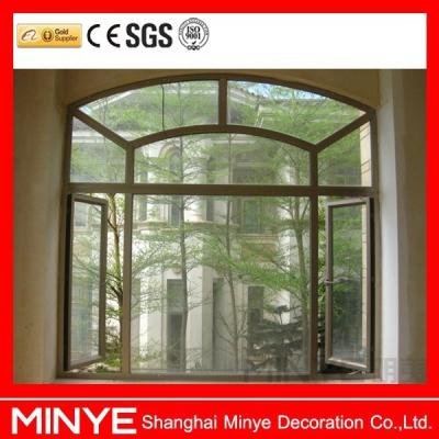 China Church Aluminum Window with High Windows Grill and Double Tempered Glass Swing Design for sale