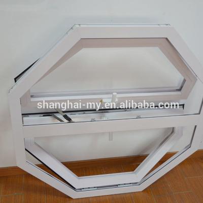 Cina 5mm-12mm vetro Spec circolo a forma di doppio pannello Swing Out Round Window Casement finestra per il flusso d'aria e estetica in vendita