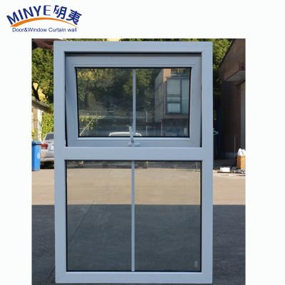 China UPVC-Rahmen und moderner Design-Stil Doppelgehärtetes Glas Fenster in weißer Farbe zu verkaufen