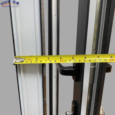 Cina Stile di design moderno Verticale Pieghevole di porta UPVC per villa in alluminio in vendita
