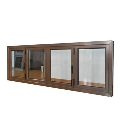 Cina 6063 T-5 Thermal Break Frame Aluminum Double Glazed Accordion Window per l'esecuzione in vendita